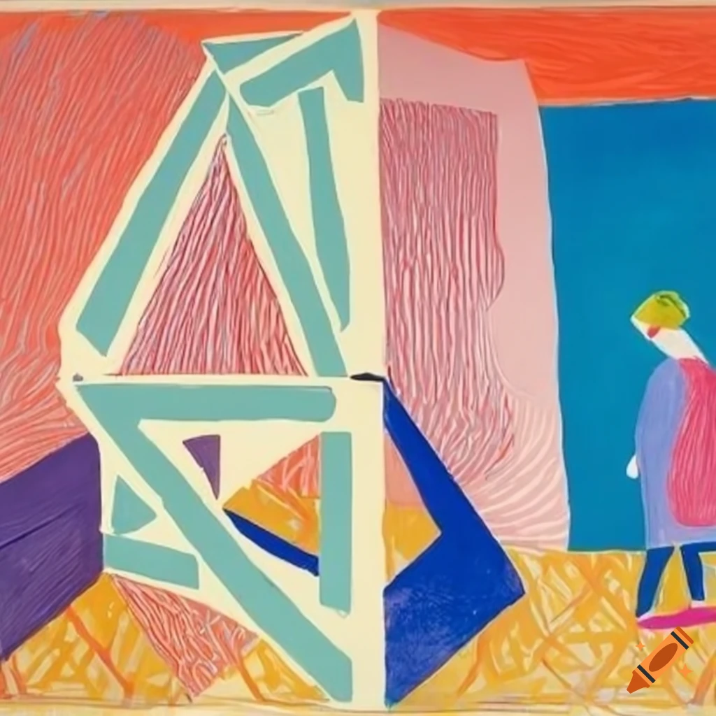 Special-shaped spatial structure art inspired by Picasso and Hockney on ...
