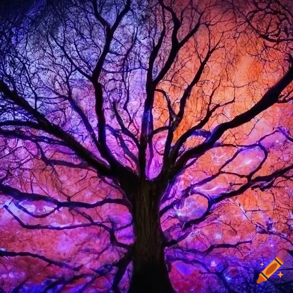 Tree of life with fairy lights and pastel colors on Craiyon