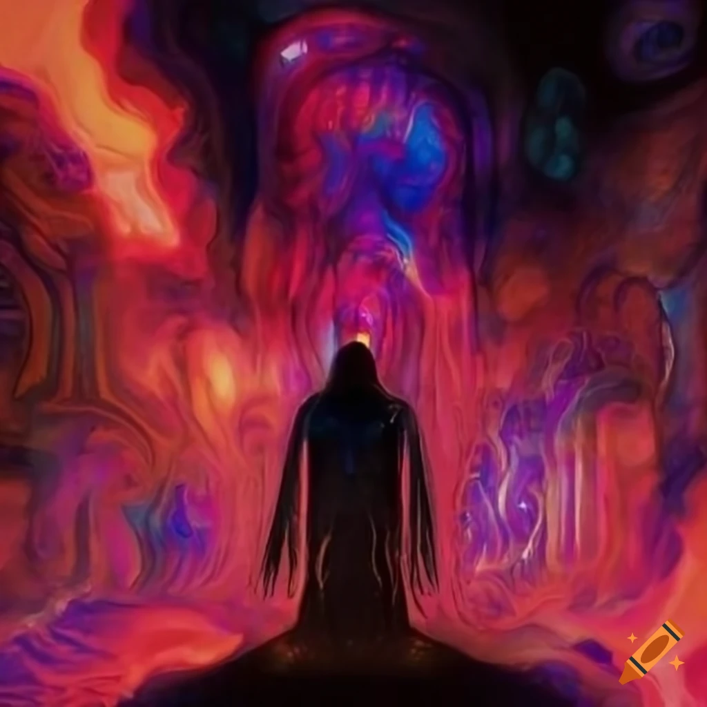 Artwork of a powerful wizard delving into the ether realm