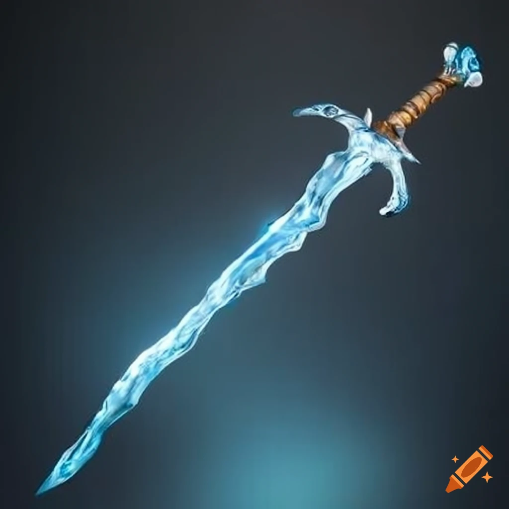 Water sword on Craiyon