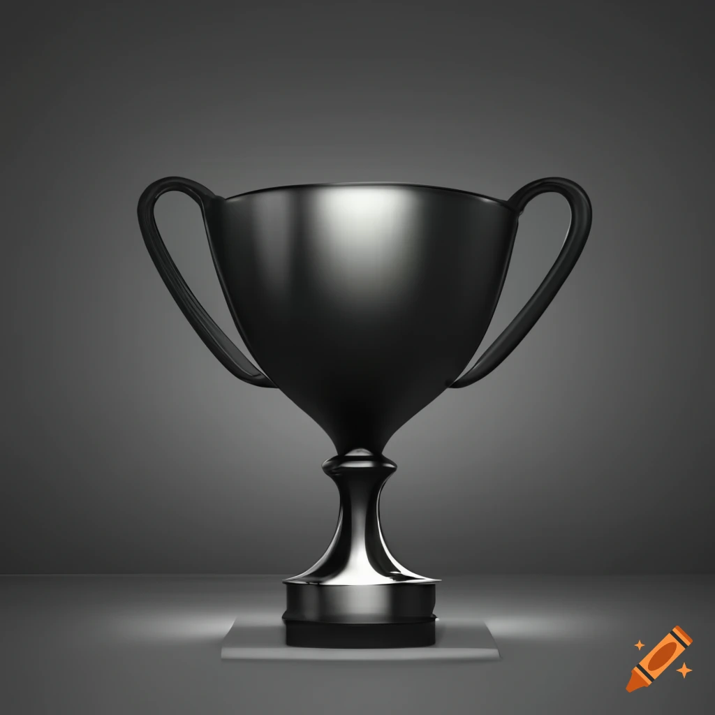 Impressive black trophy on Craiyon