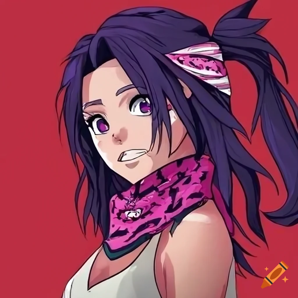 Anime-style bandana patterns on Craiyon