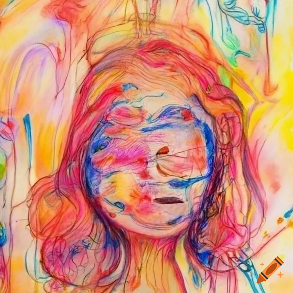 Therapeutic inner child artwork by dr. lucia cappachione on Craiyon