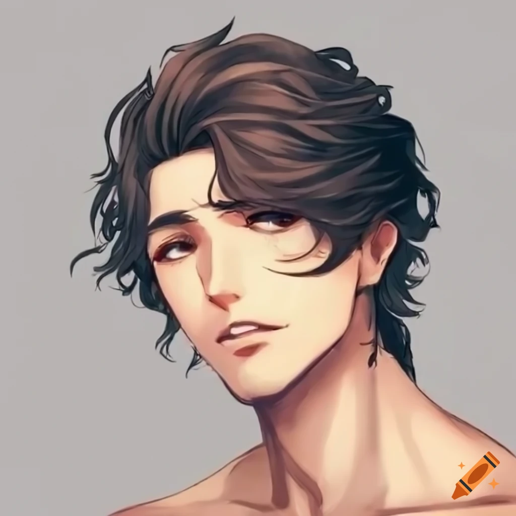 30-year-old anime character with Latino features on Craiyon