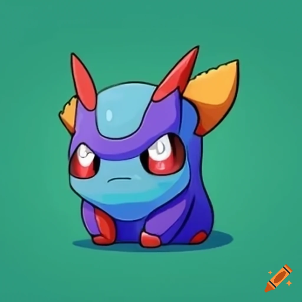 Illustration of a new pokemon on Craiyon