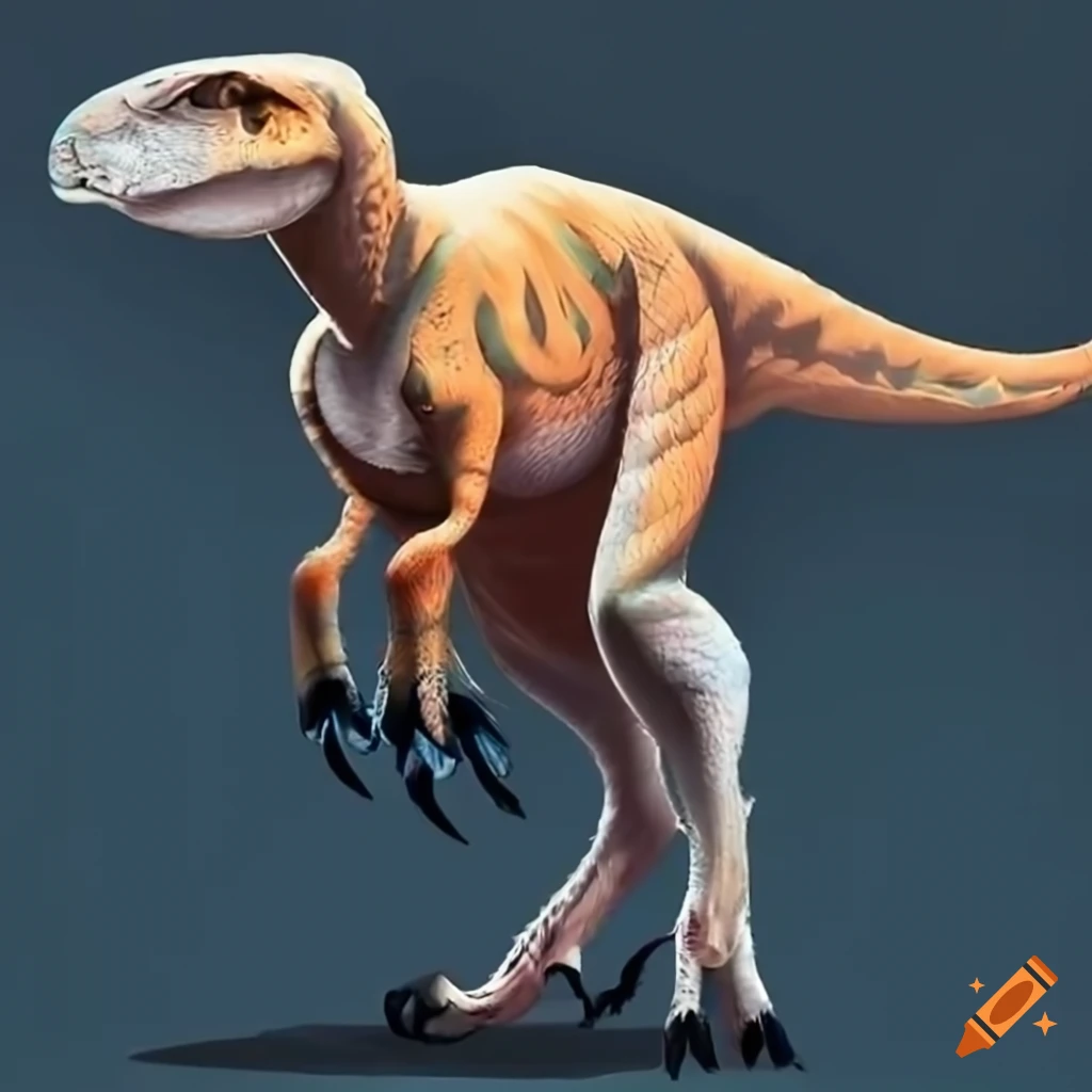 Photograph of mia the utahraptor on Craiyon