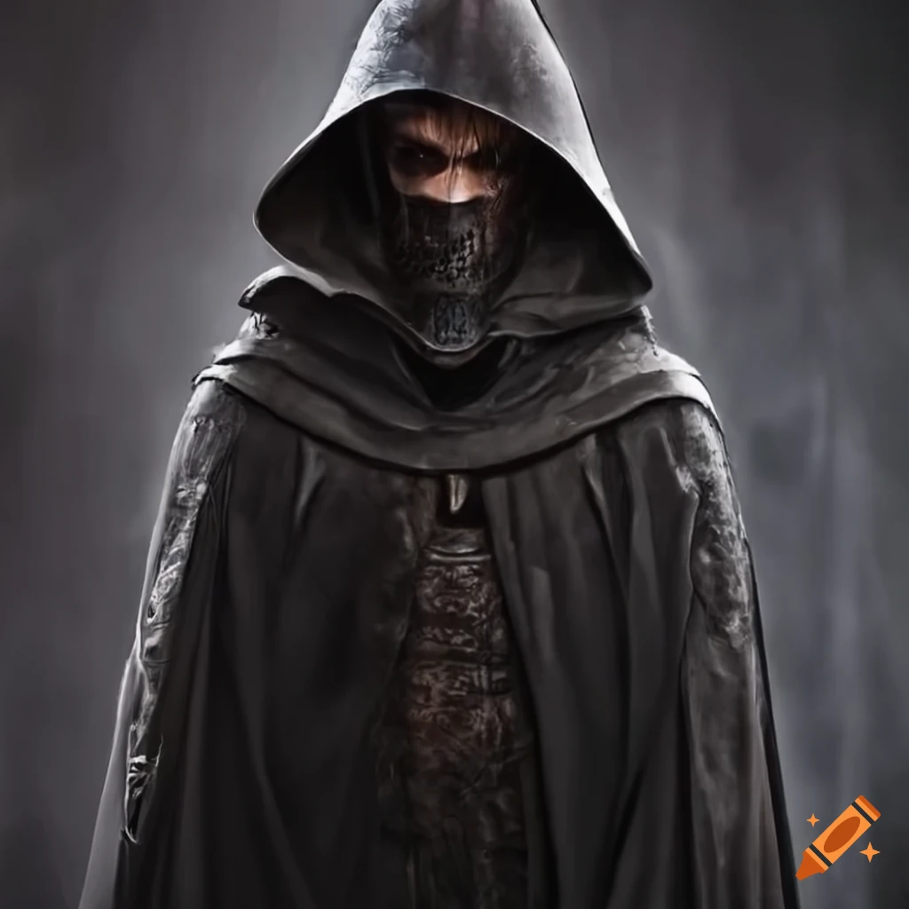 Depiction of The Shredder as a medieval thief on Craiyon