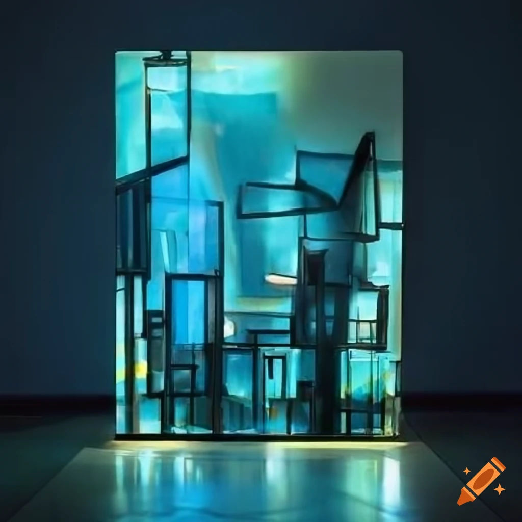 Abstract art with melting figures and buildings on Craiyon