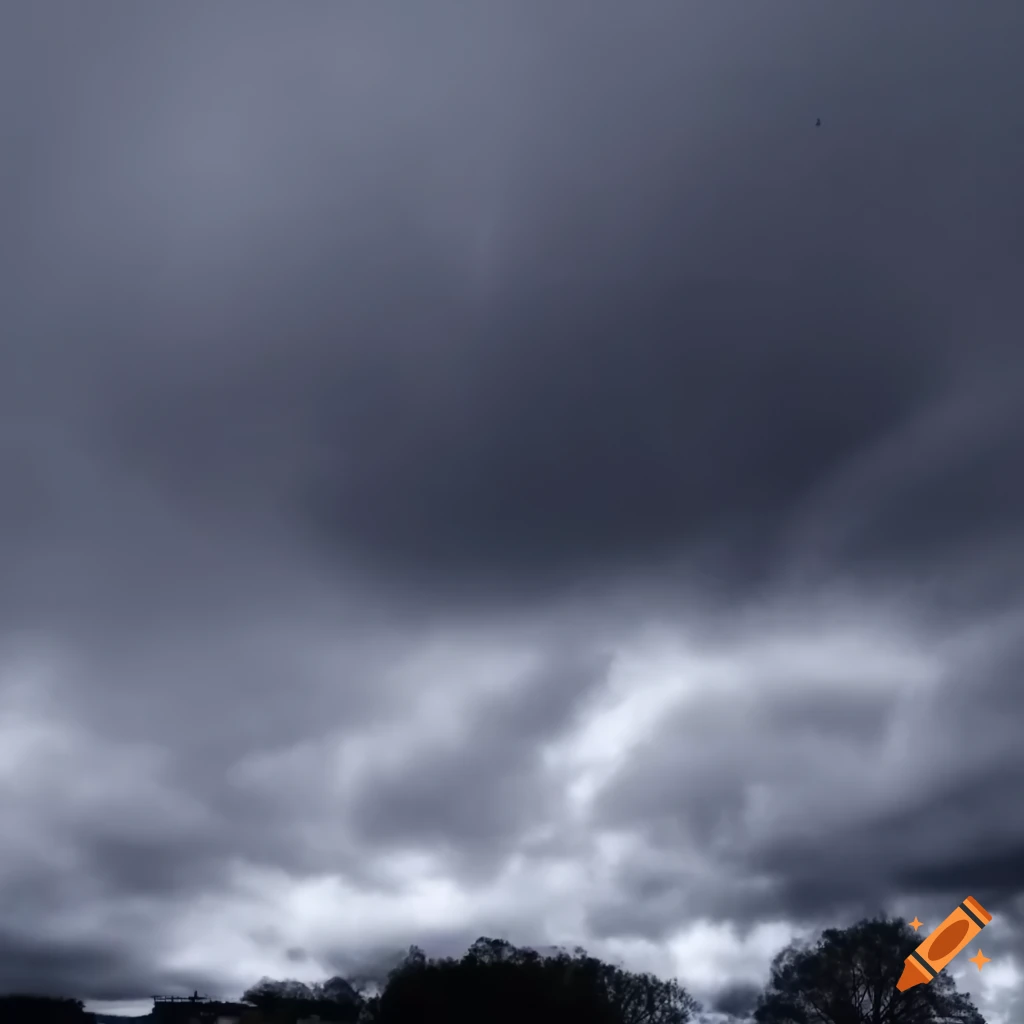 View of a grey sky through a window on Craiyon