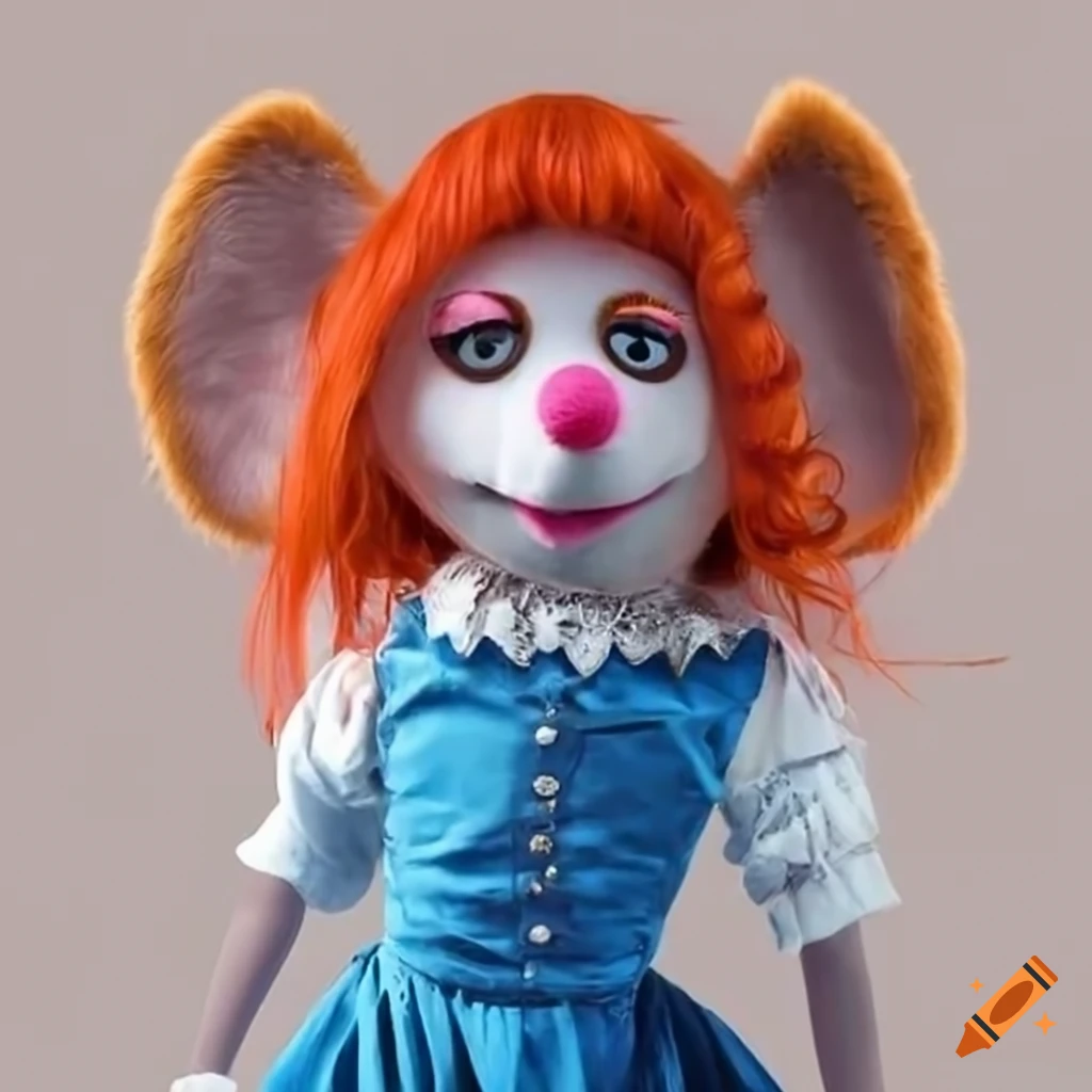 Cartoon mouse girl in pirate attire on Craiyon