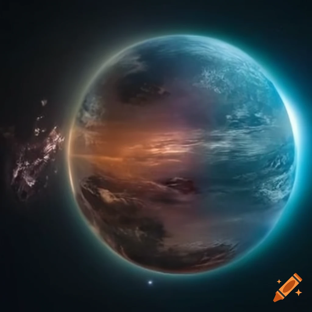 Concept art of an unseen planet