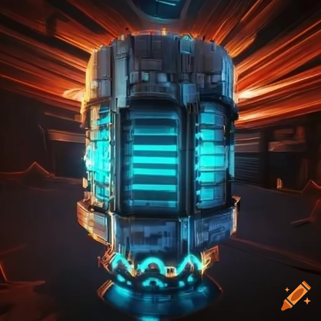 Futuristic core reactor on Craiyon