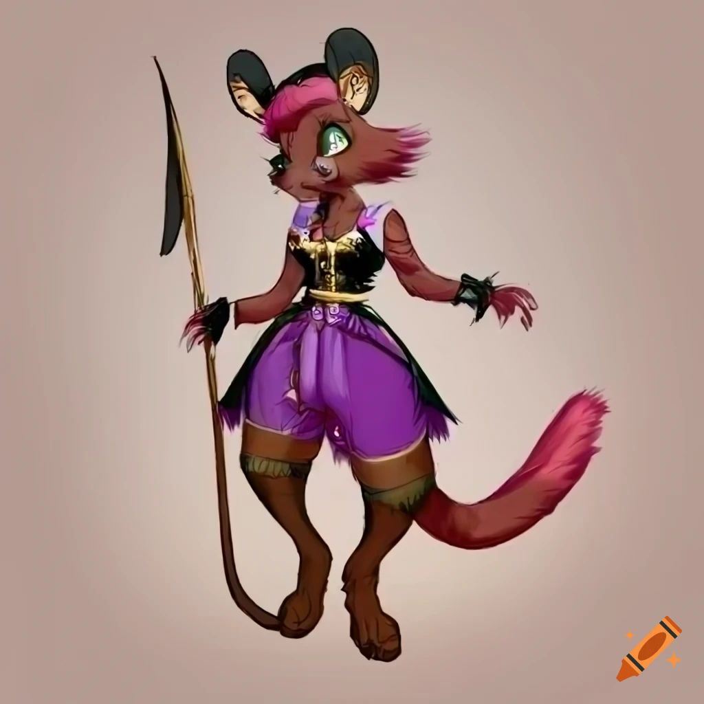 Anthro Mouse Corsair In Black Tricorne On Craiyon