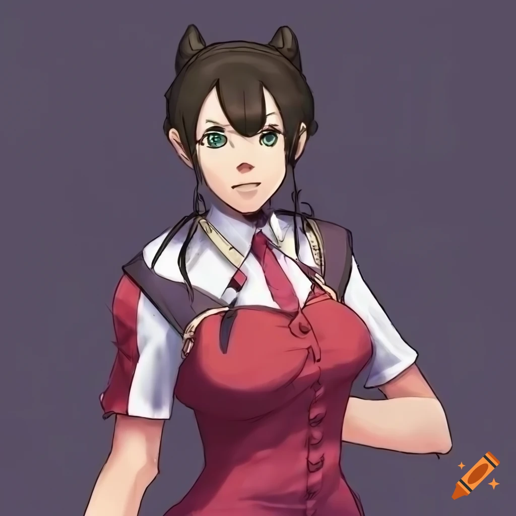 Character design inspired by ace attorney series on Craiyon