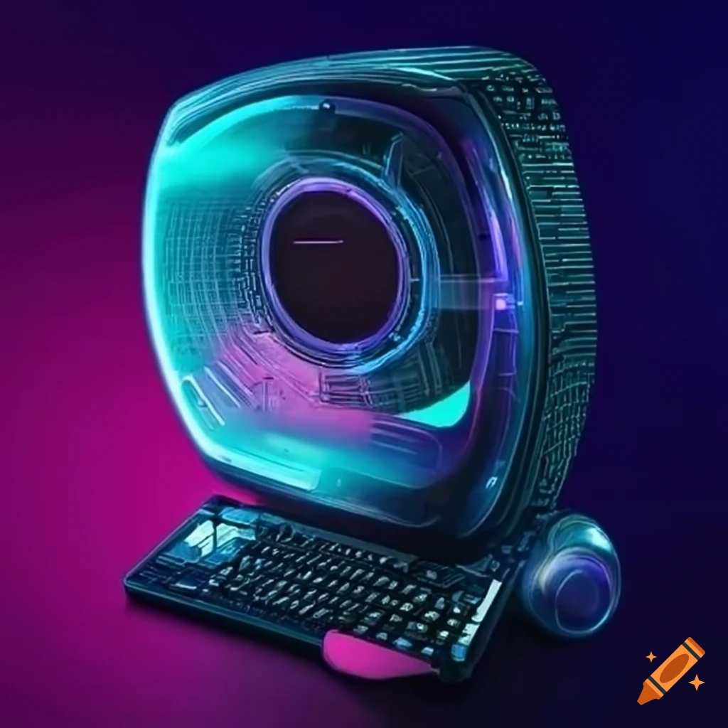 Futuristic computer concept on Craiyon
