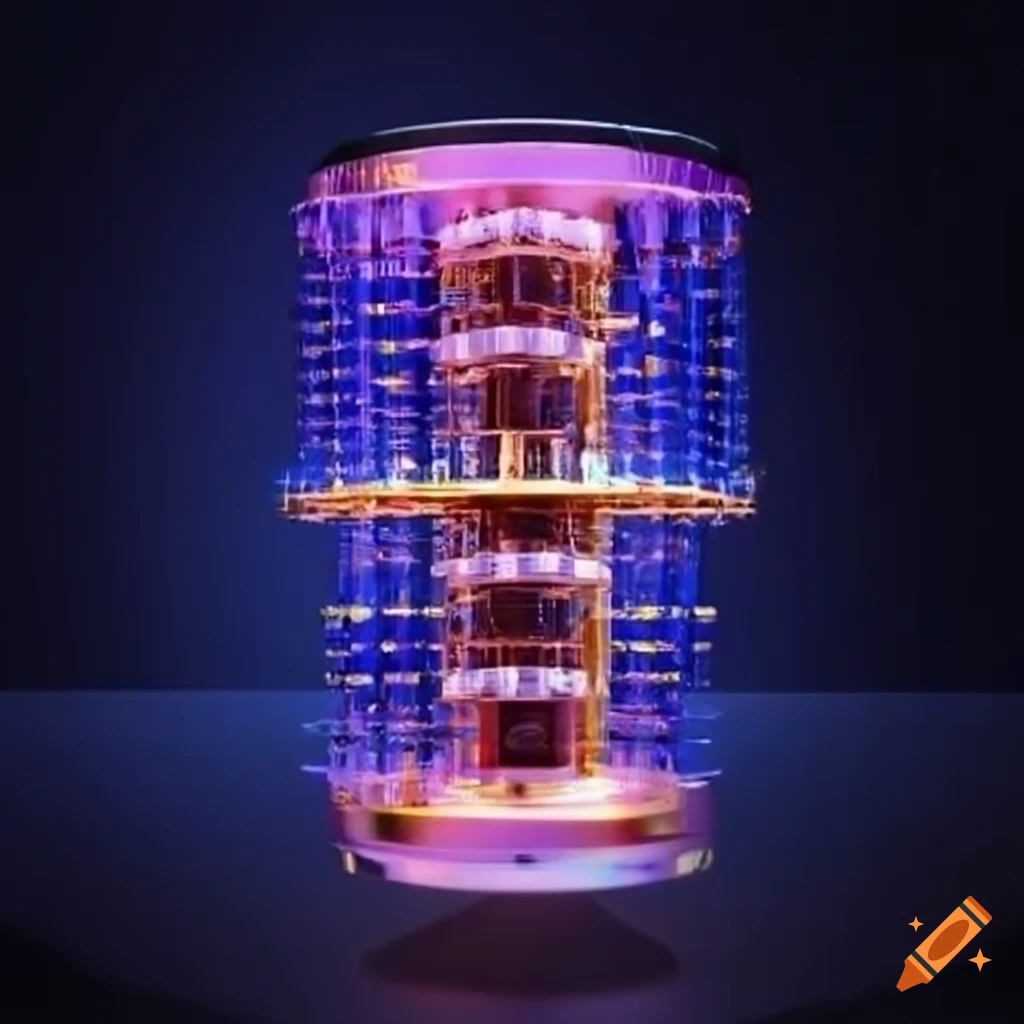 Image of a prototype quantum computer on Craiyon