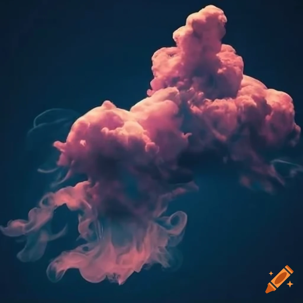 Abstract ink cloud in water on Craiyon