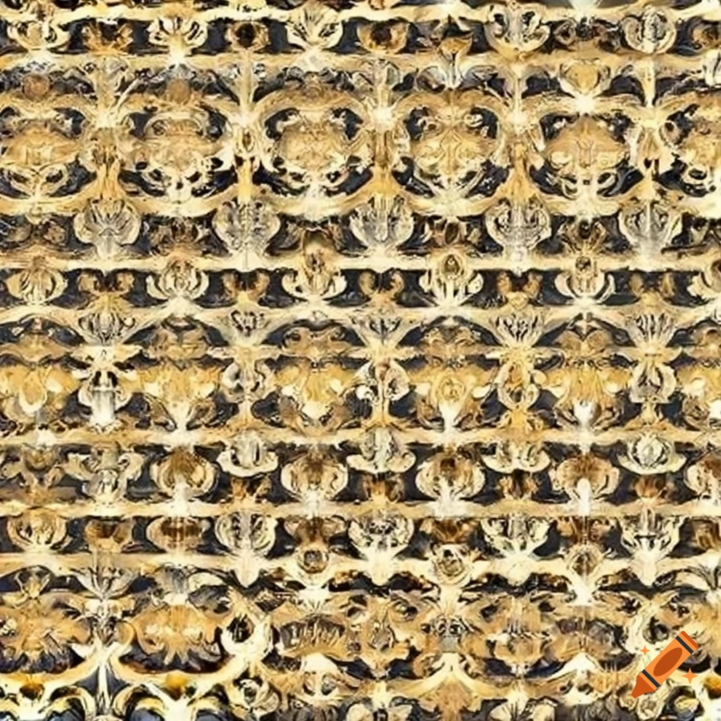 Gold, bronze, and silver design pattern on Craiyon
