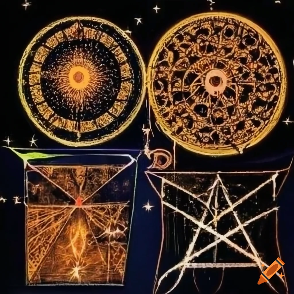 Abstract mathematical representation of metaphysical concepts on Craiyon