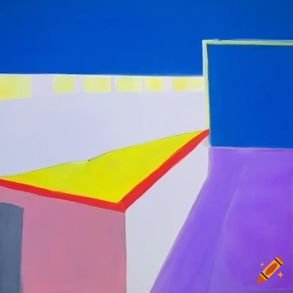 Unique spatial structure in arts district inspired by david hockney on ...