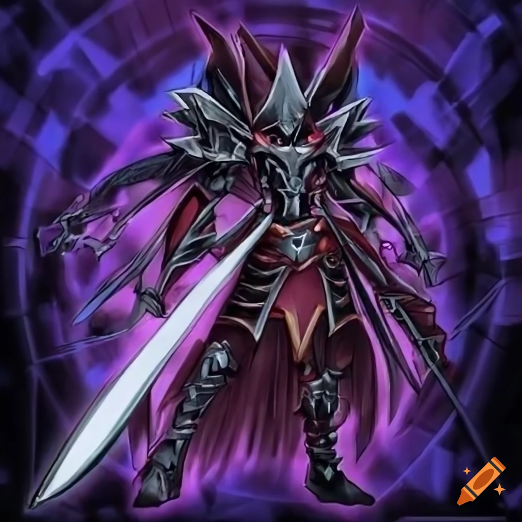 Dark blade warrior in yu-gi-oh! style on Craiyon