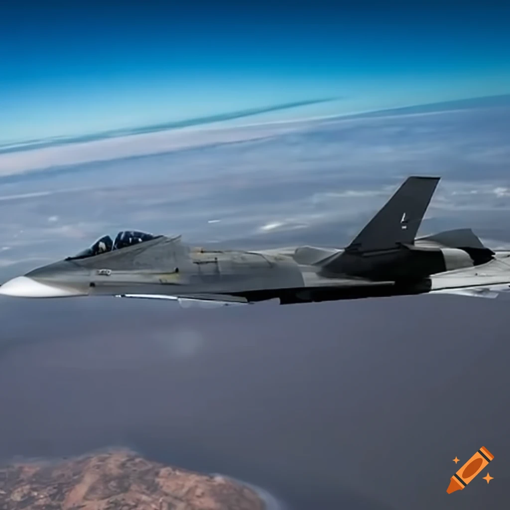 Image of a 6th generation fighter jet on Craiyon