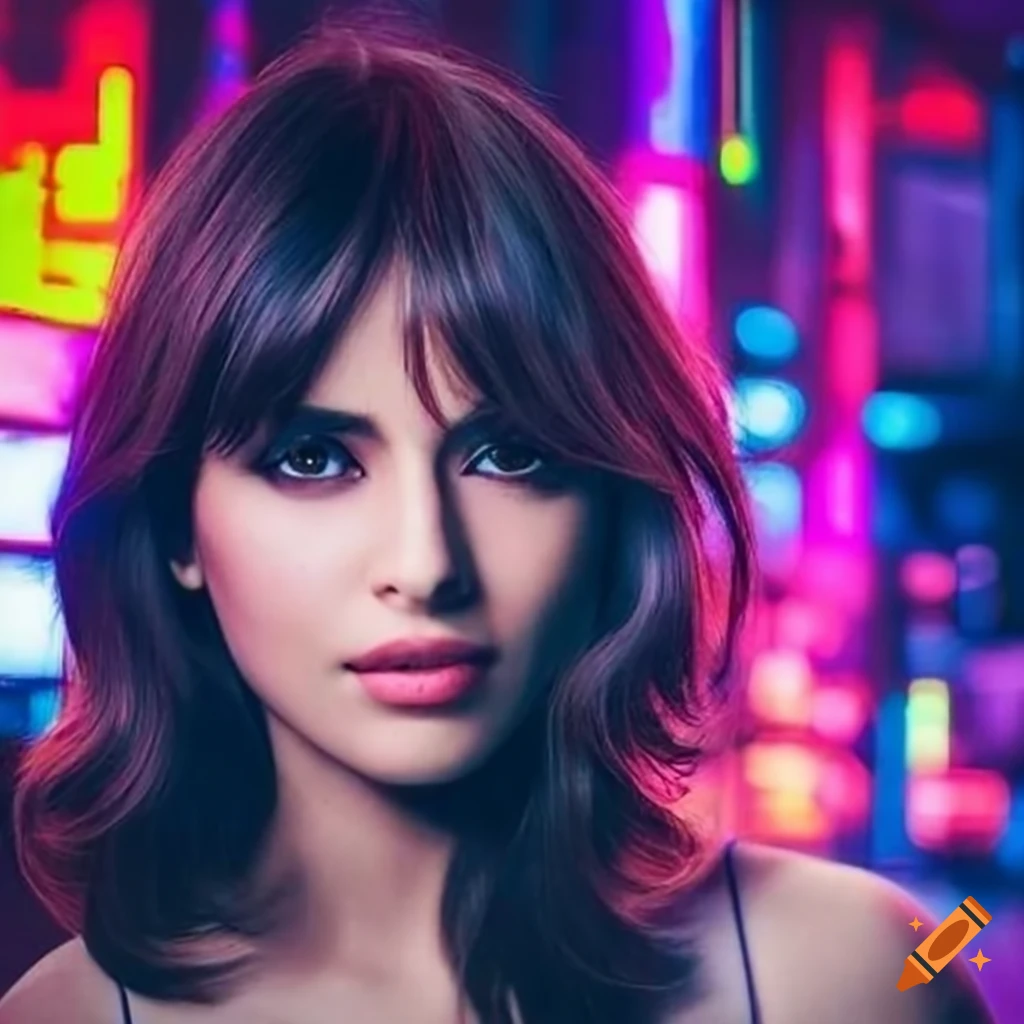 Closeup portrait of an Indian supermodel on Craiyon