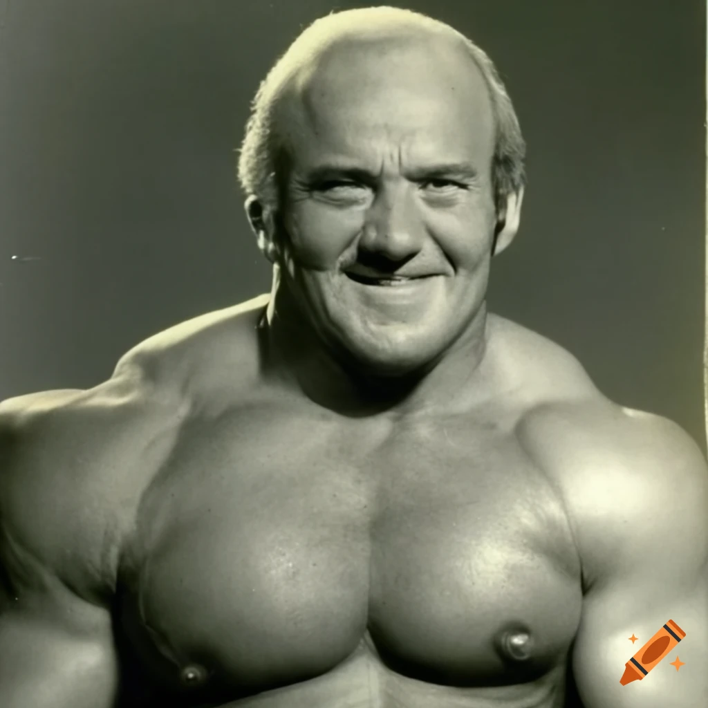 Photo of a retro bodybuilder from the 60s-80s on Craiyon