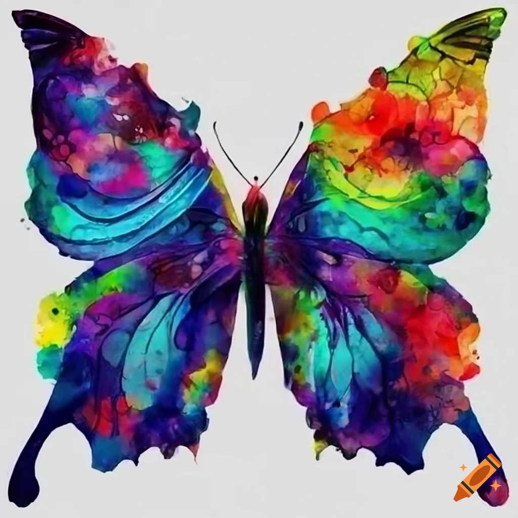 Detailed butterfly wings tattoo design on Craiyon