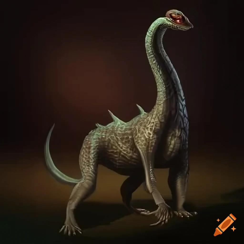 Artwork of an elegant scaly creature with trusting eyes on Craiyon