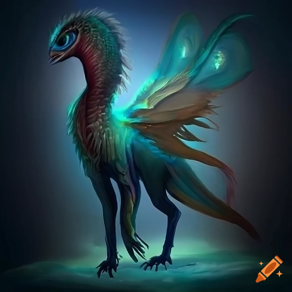 Exquisitely beautiful and graceful imaginary creature on Craiyon