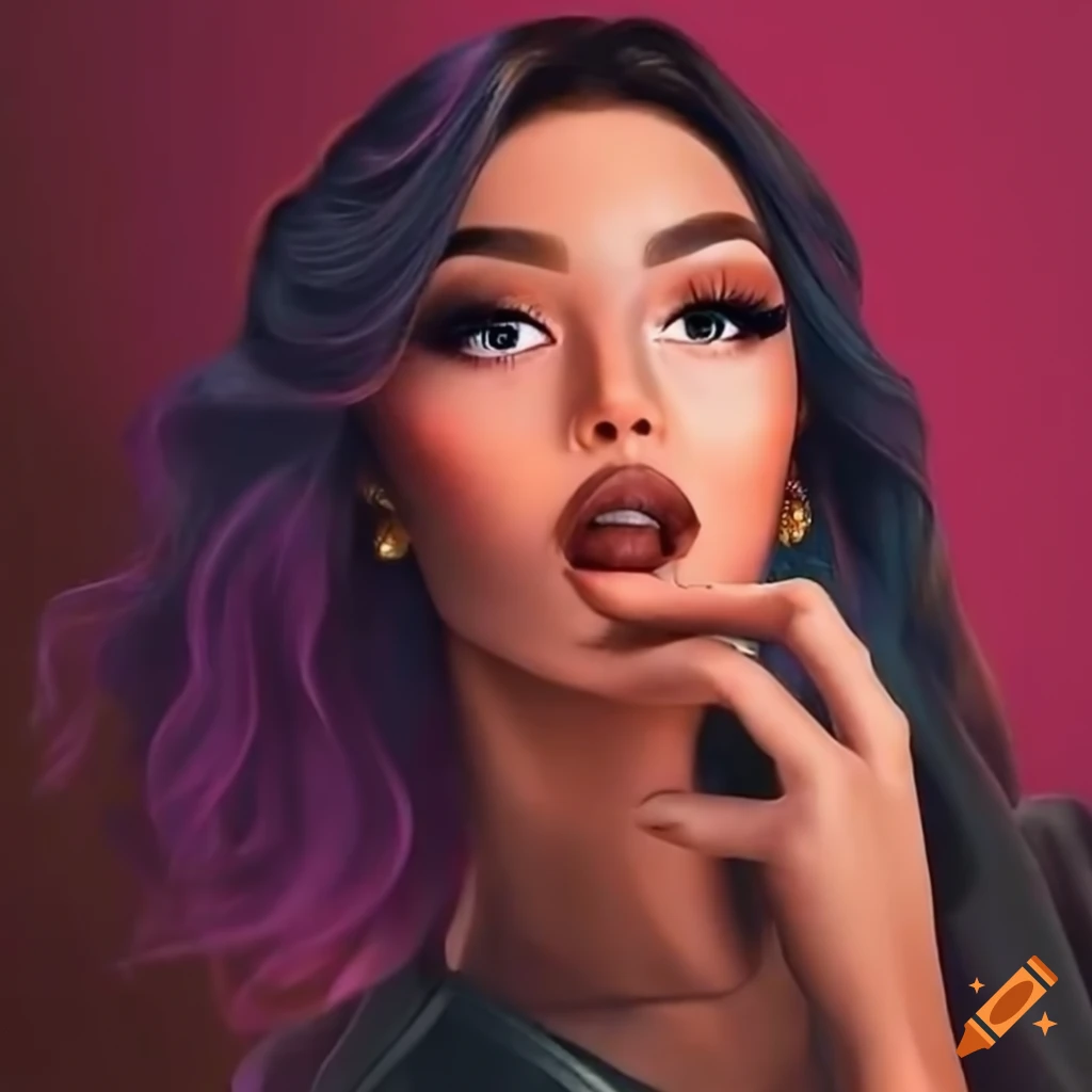 Female influencer on Craiyon