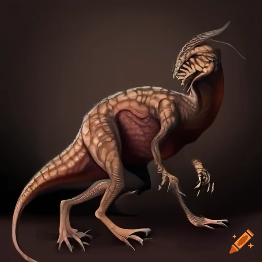 Painting of a graceful and elegant quadrapedal creature on Craiyon