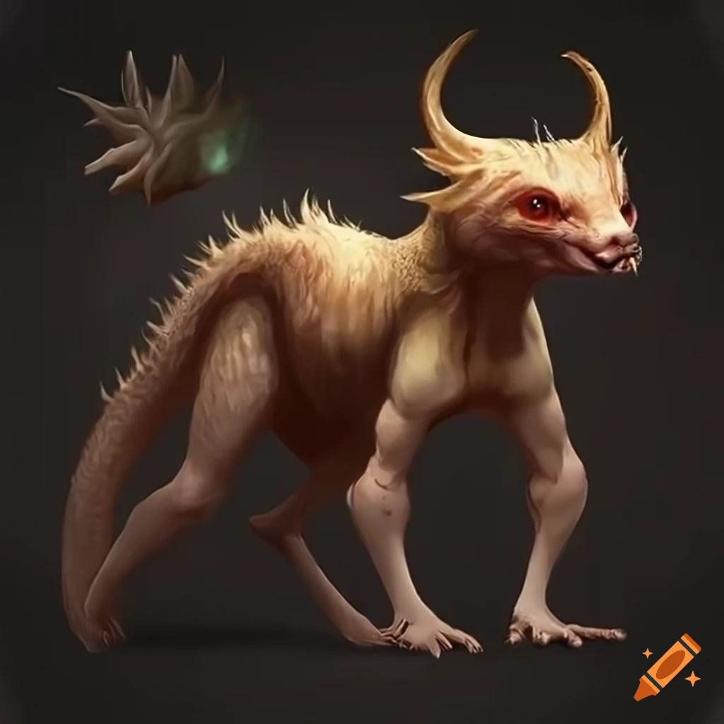 Photo of an exquisite and elegant fantasy creature on Craiyon