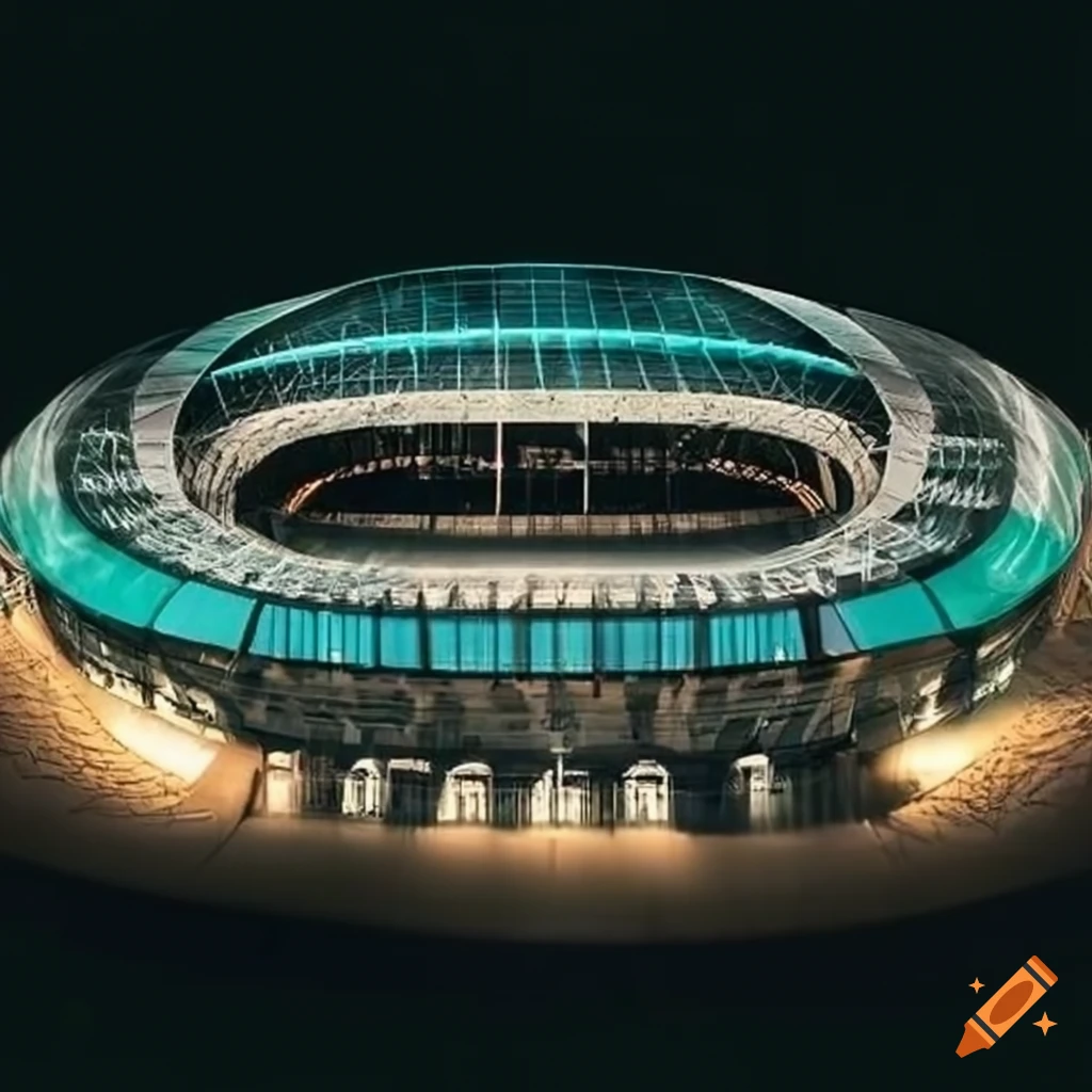 Futuristic design of newcastle united stadium on Craiyon