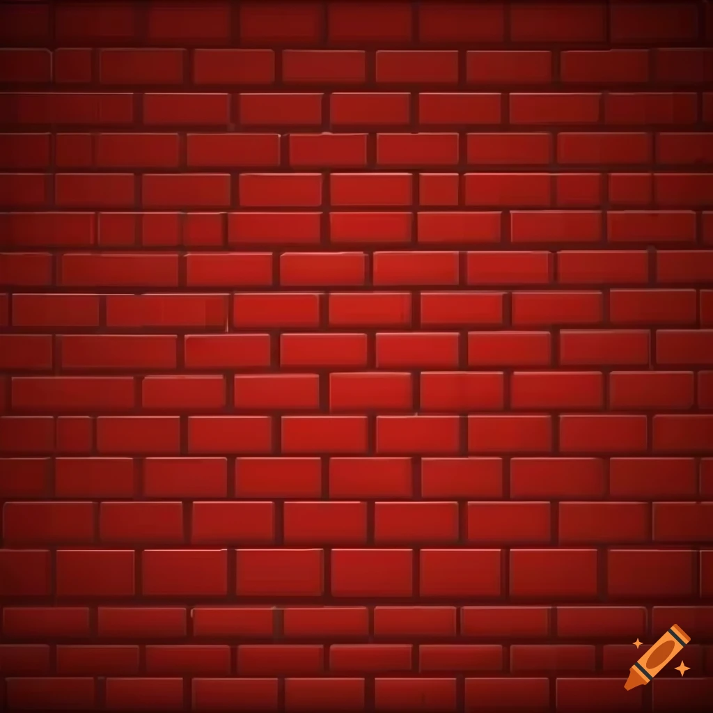 Texture of a tiny brick wall for a 2D game level on Craiyon