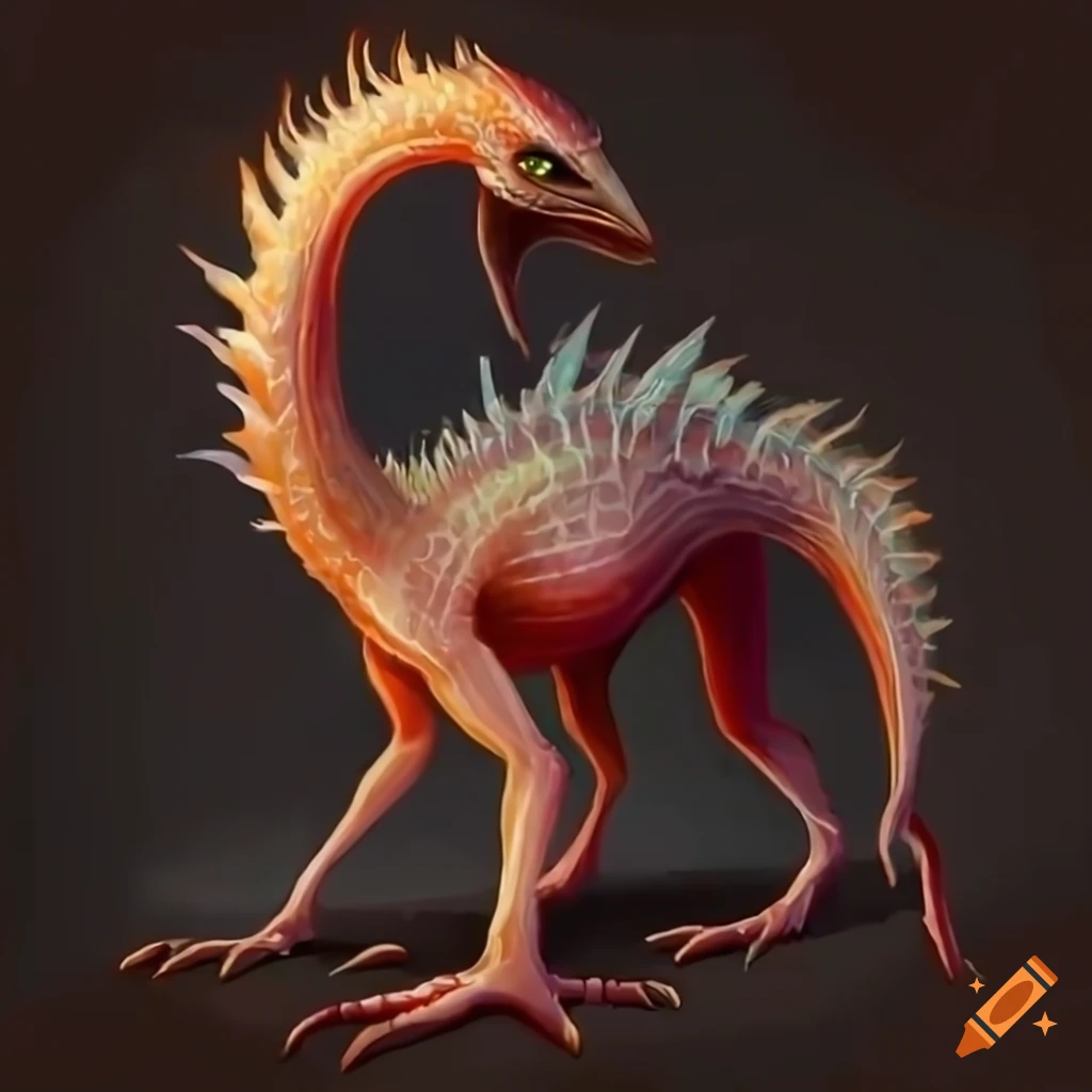 Sculpture of a graceful quadrapedal creature with warm eyes on Craiyon