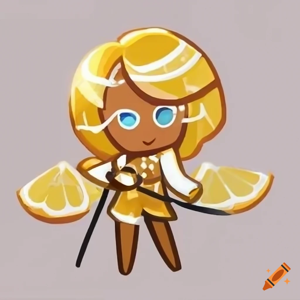 Honey Lemon Cookie character from Cookie Run: Kingdom on Craiyon