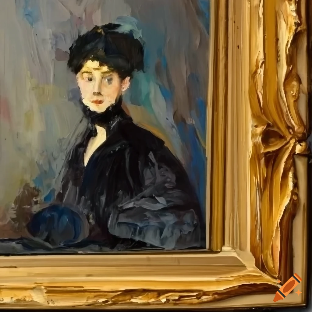 Shelly duval painting inspired by edouard manet on Craiyon