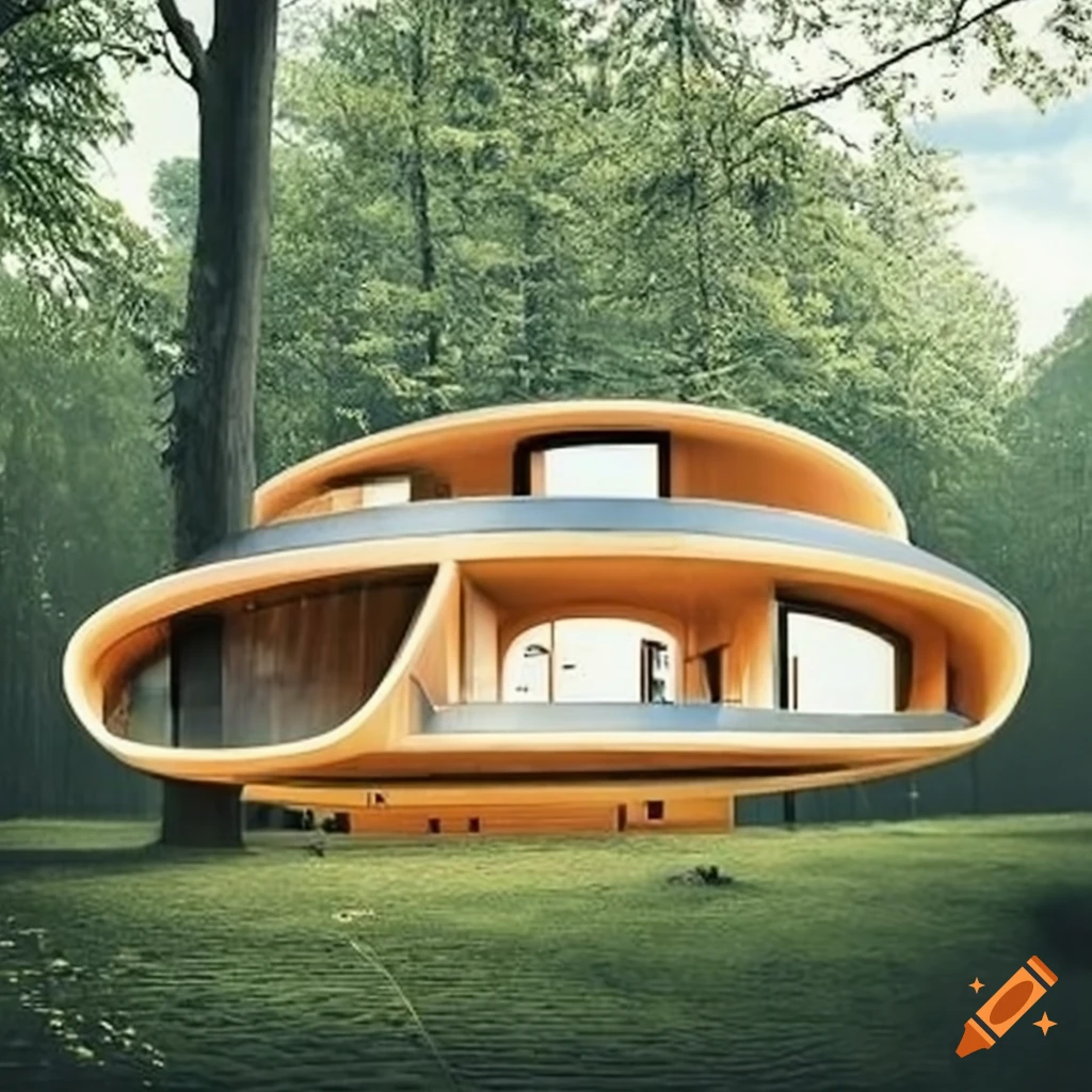 House shaped like a tree on Craiyon