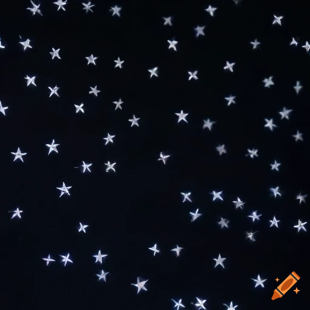 Vivid stars on a dark background on Craiyon