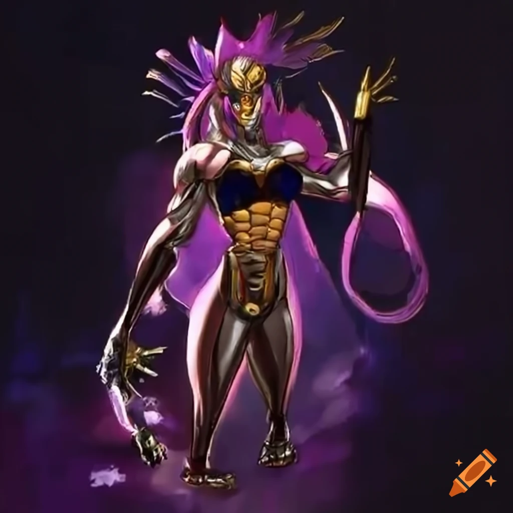 Image of black betty, a powerful humanoid stand on Craiyon