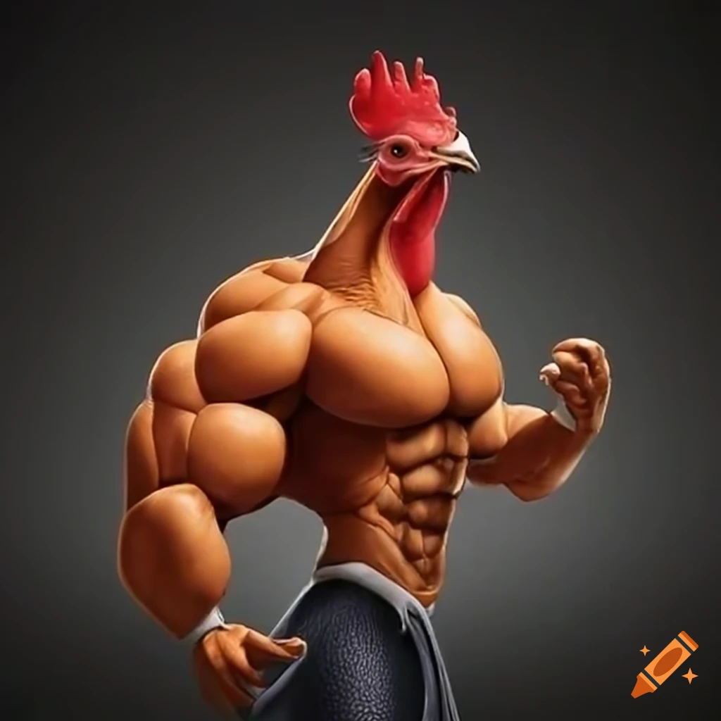 Image of a buff chicken on Craiyon