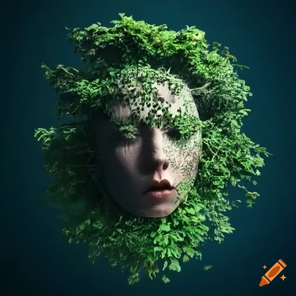 Artwork of a tree growing inside a mind on Craiyon