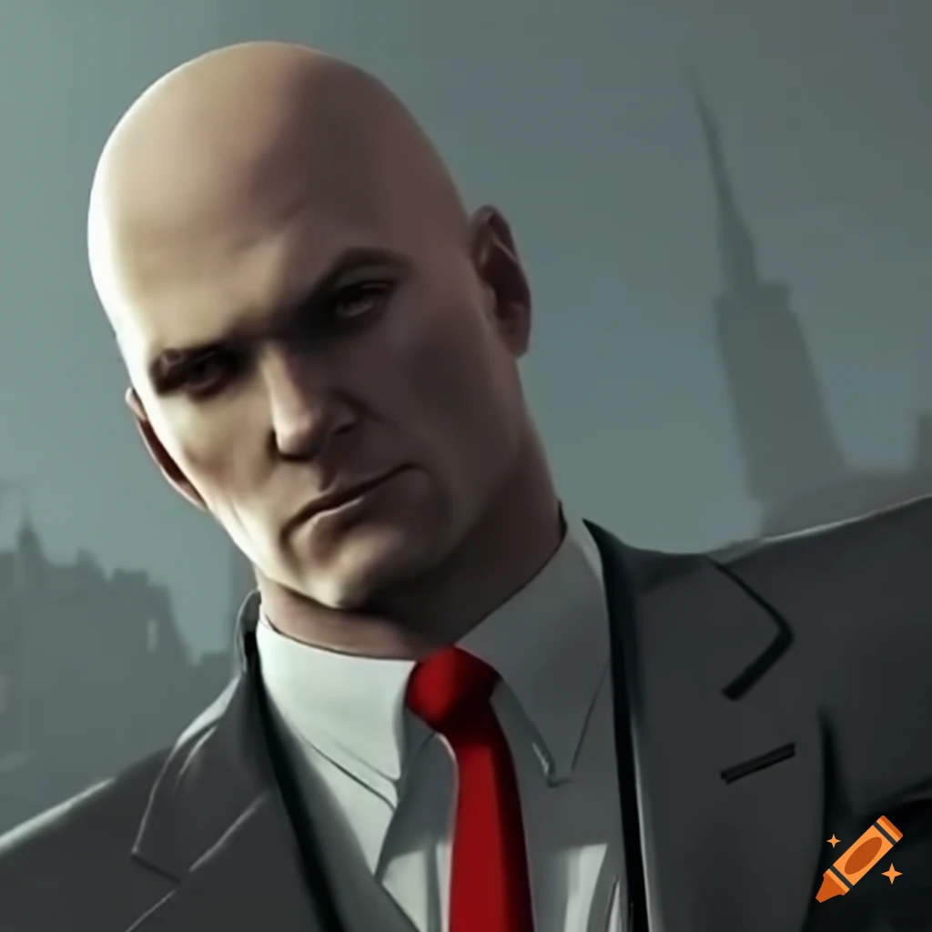 Image of agent 47 from the video game hitman