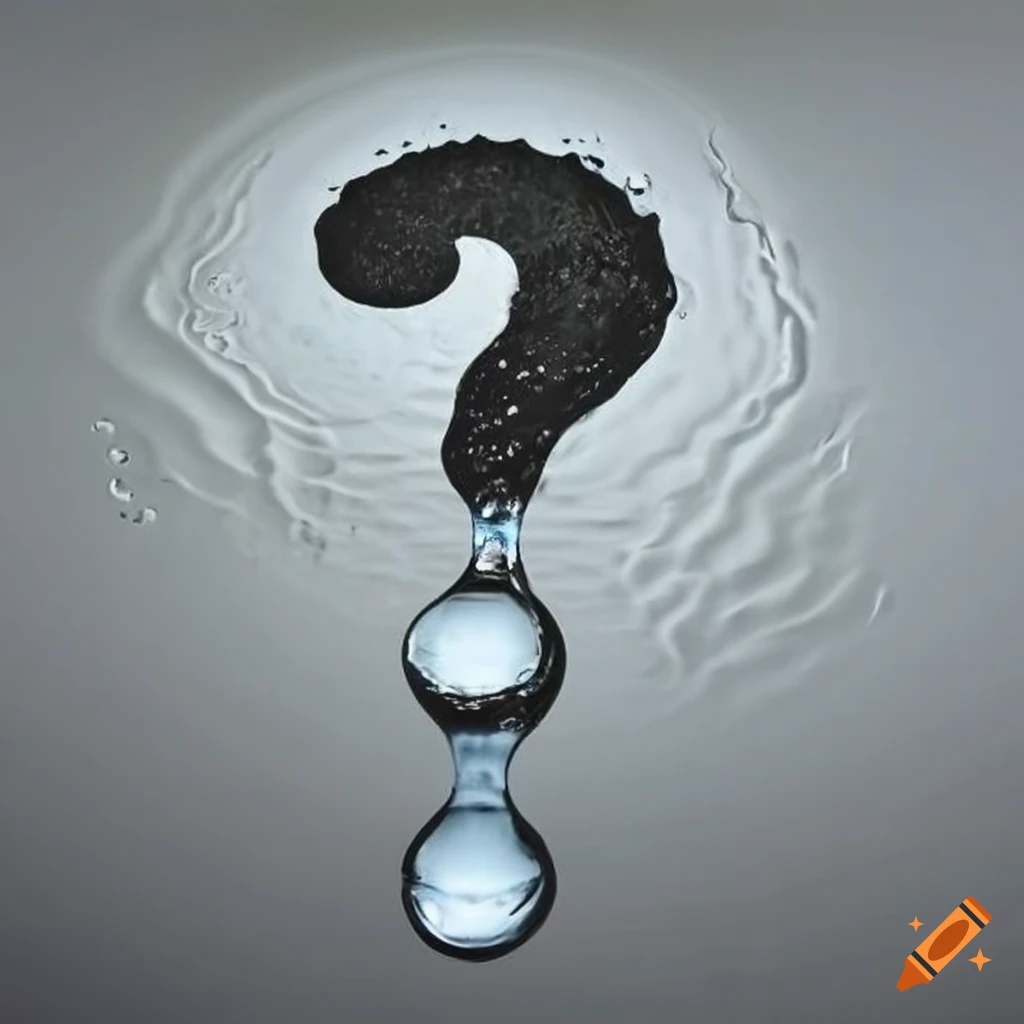 Water question mark on Craiyon