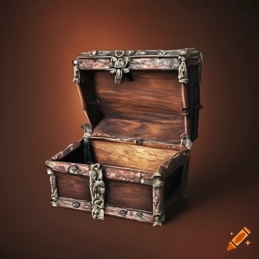 Medieval fantasy chest opening on Craiyon