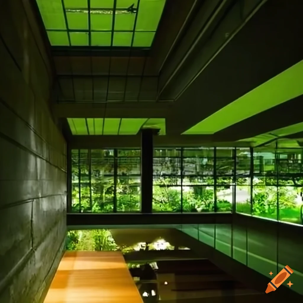 Green terrace design in Fukuoka inspired university building on Craiyon