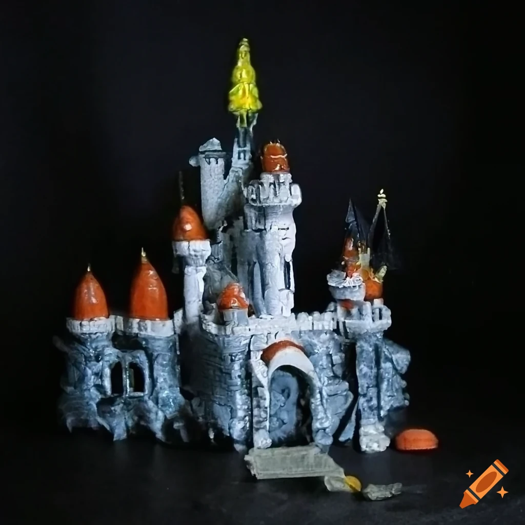 Haunted castle playset from 1986 on Craiyon