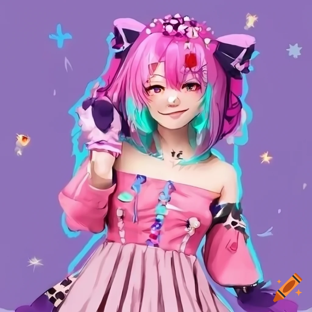 Vtuber images created on Craiyon